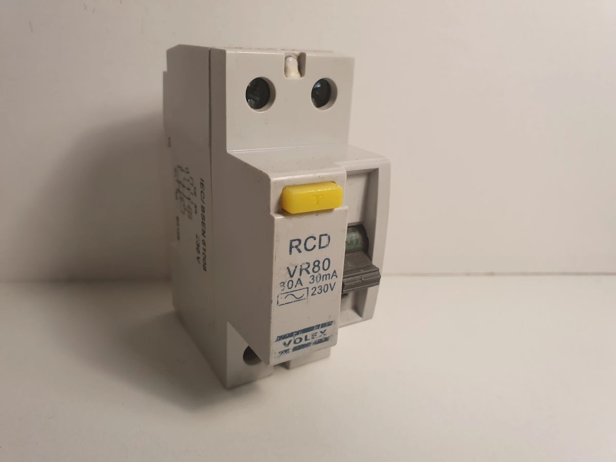 VOLEX 80a 30mA 2 pole RCD, circuit breaker, VR80