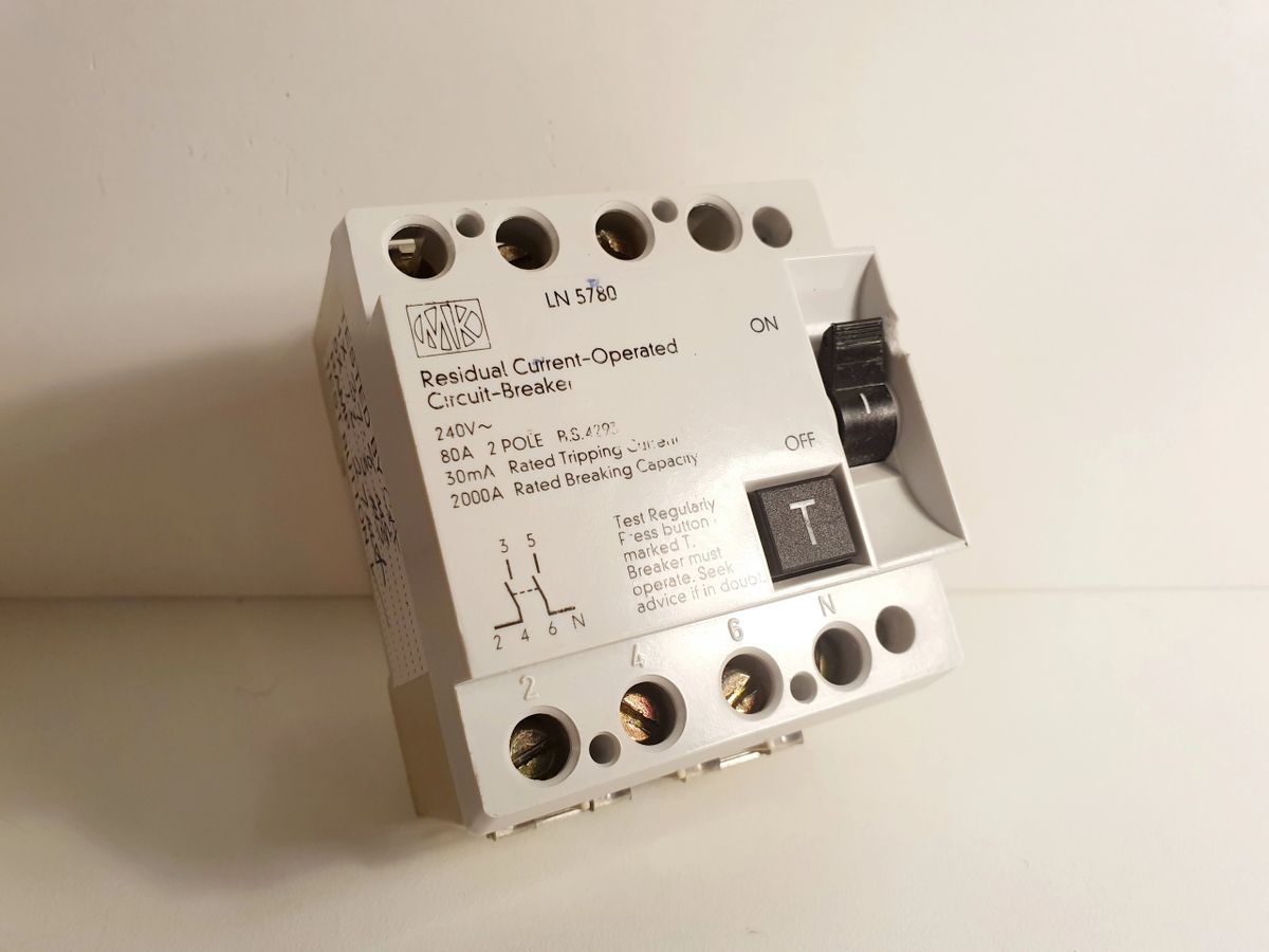 MK 80A 30mA RCD Main Switch LN5780