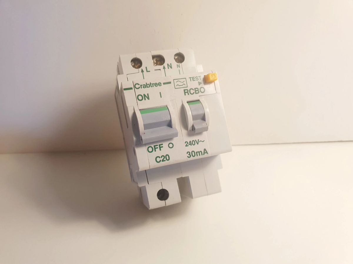 Crabtree Polestar 20a 30mA Type C RCBO, MCB-RCD, Circuit breaker, A ...