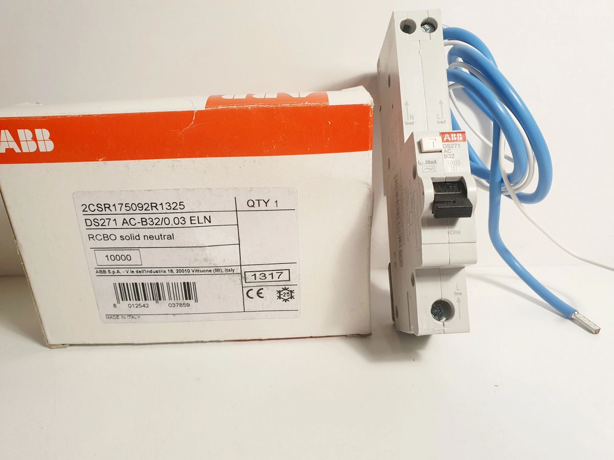 ABB 32A 30mA type B RCBO, DS271 AC-B32/0,03 ELN 10KA