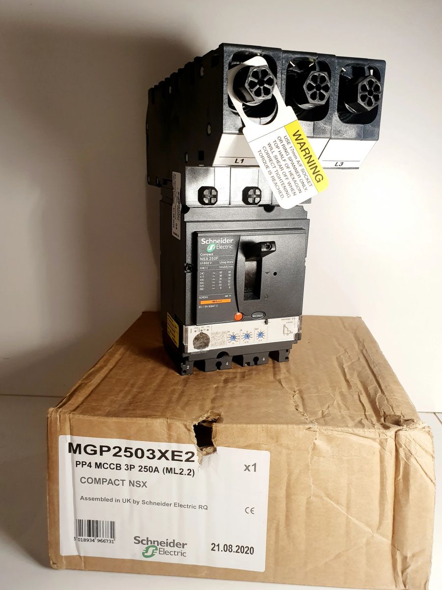Schneider, Merlin Gerin, Compact MGP2503XE2, NSX 250F, 100A to 250A, 3 ...