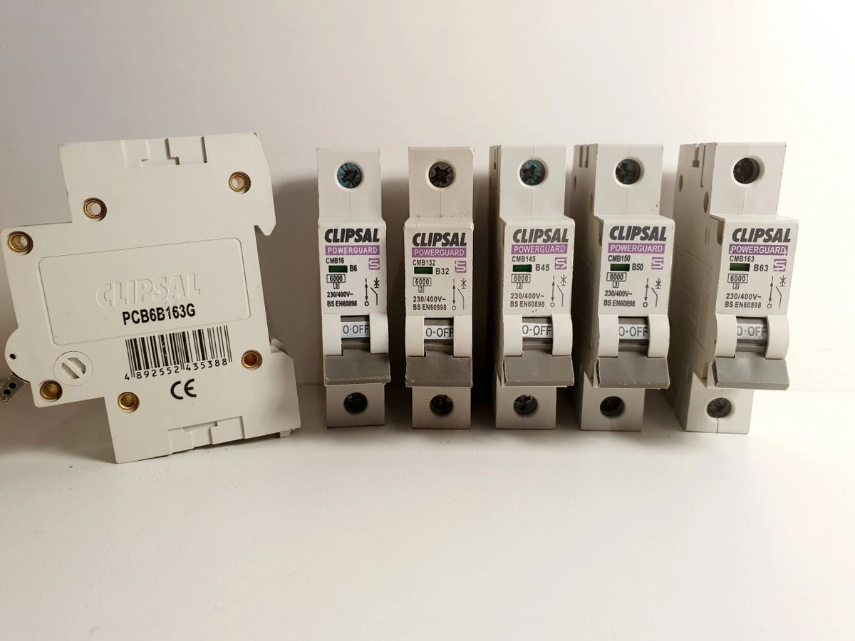 CLIPSAL Powerguard sp type B mcb, Circuit breakers, WICKES CMB1 range