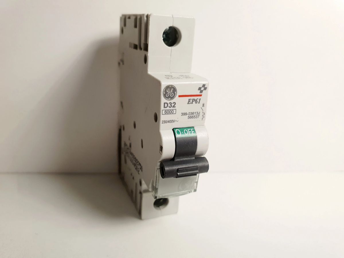 GE General Electric EP61, 32A Type D mcb, circuit breaker, Modular Plus