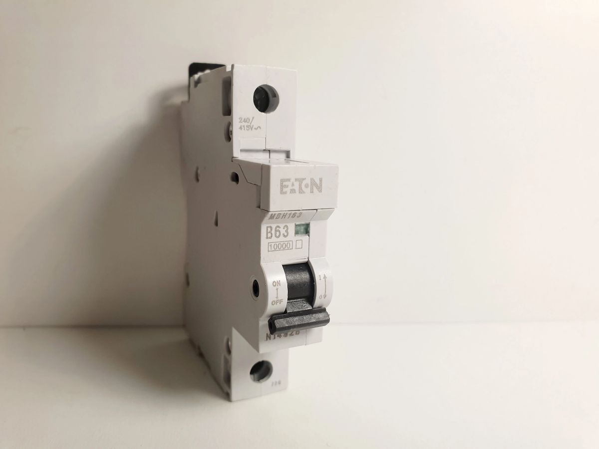 EATON, MEM Memshield 2 63A Type B, sp mcb, circuit breaker MBH163 10K
