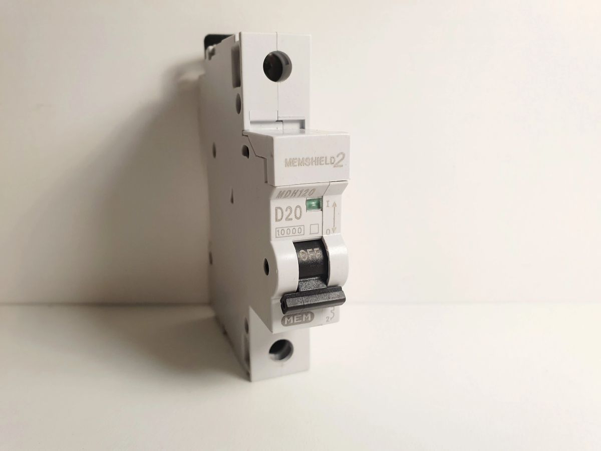 EATON, MEM Memshield 2 20A Type D, sp mcb, circuit breaker MDH120 10K