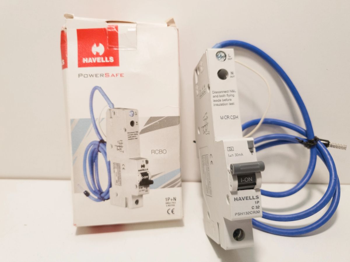 HAVELLS POWERSAFE, 32A 30mA, type C RCBO, PSH132CR30, A type 10KA, NEW