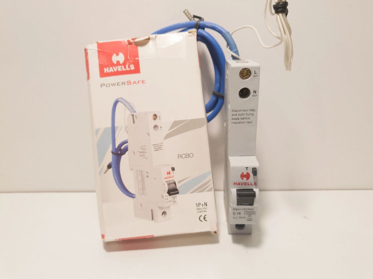 HAVELLS POWERSAFE, 16A 30mA, type C RCBO, PSH116CR30, A type 10KA, NEW
