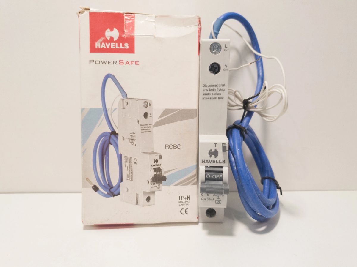 HAVELLS POWERSAFE, 10A 30mA, type C RCBO, PSH110CR30, A type 10KA, NEW