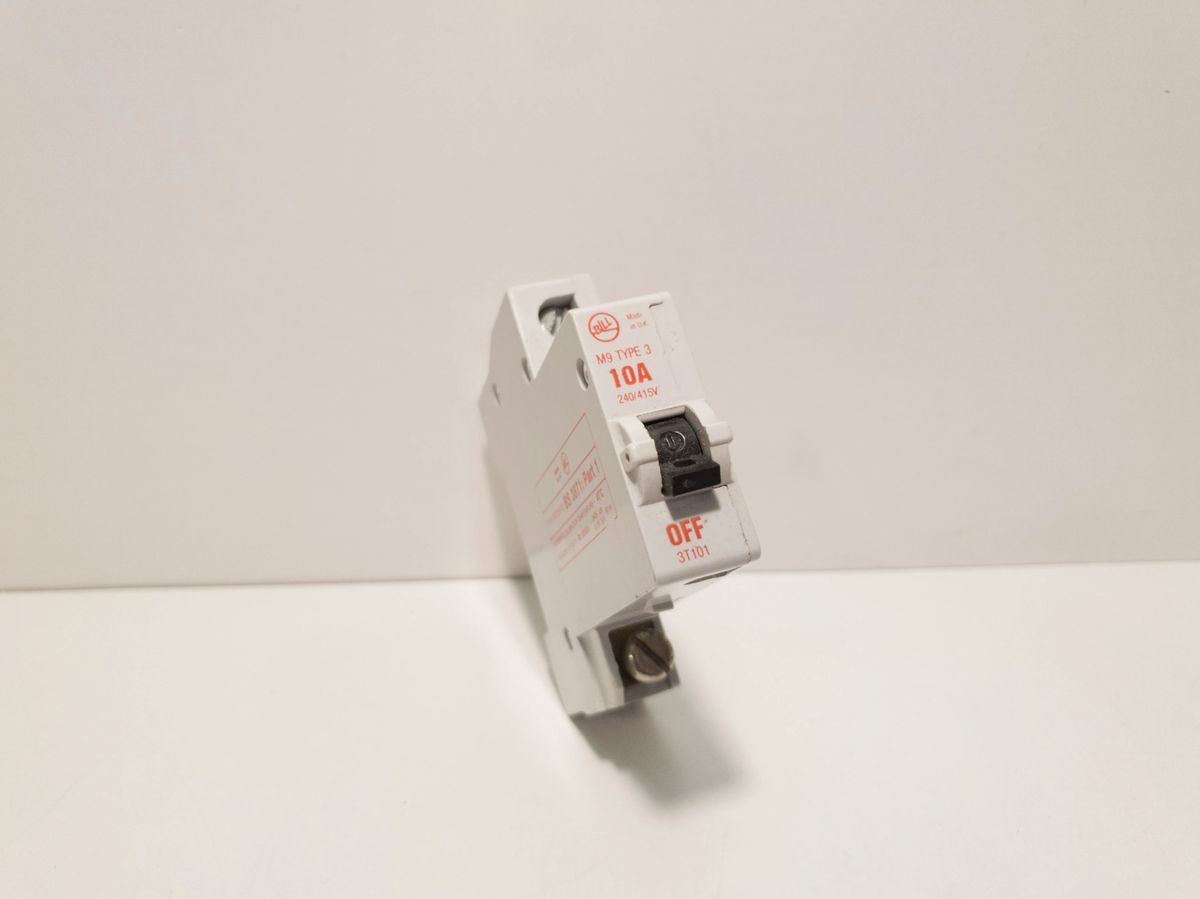 BILL TALISMAN 10A Type 3, sp mcb, circuit breaker 3T101, M9, Memshield 1