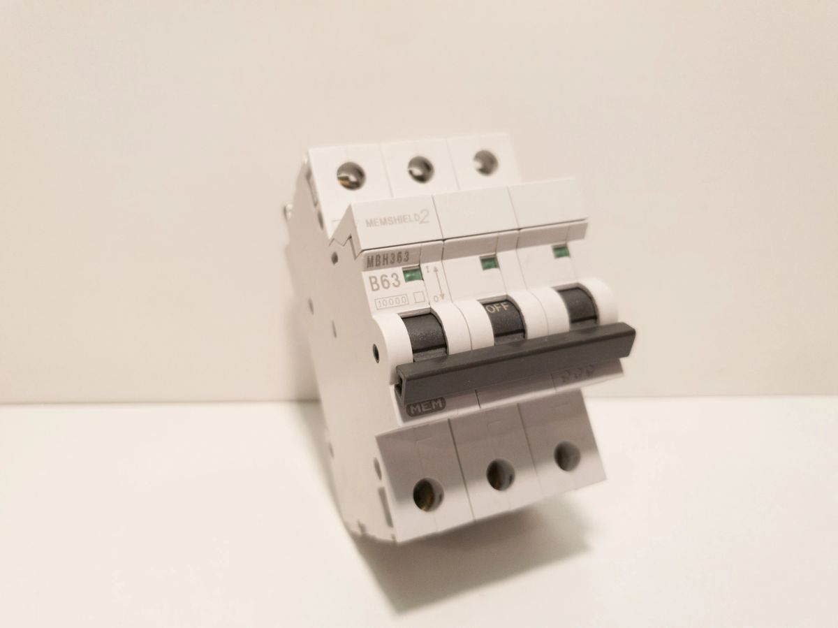 EATON MEM Memshield 2, 63A 3 pole type B, MCB, circuit breaker, MBH363 10KA