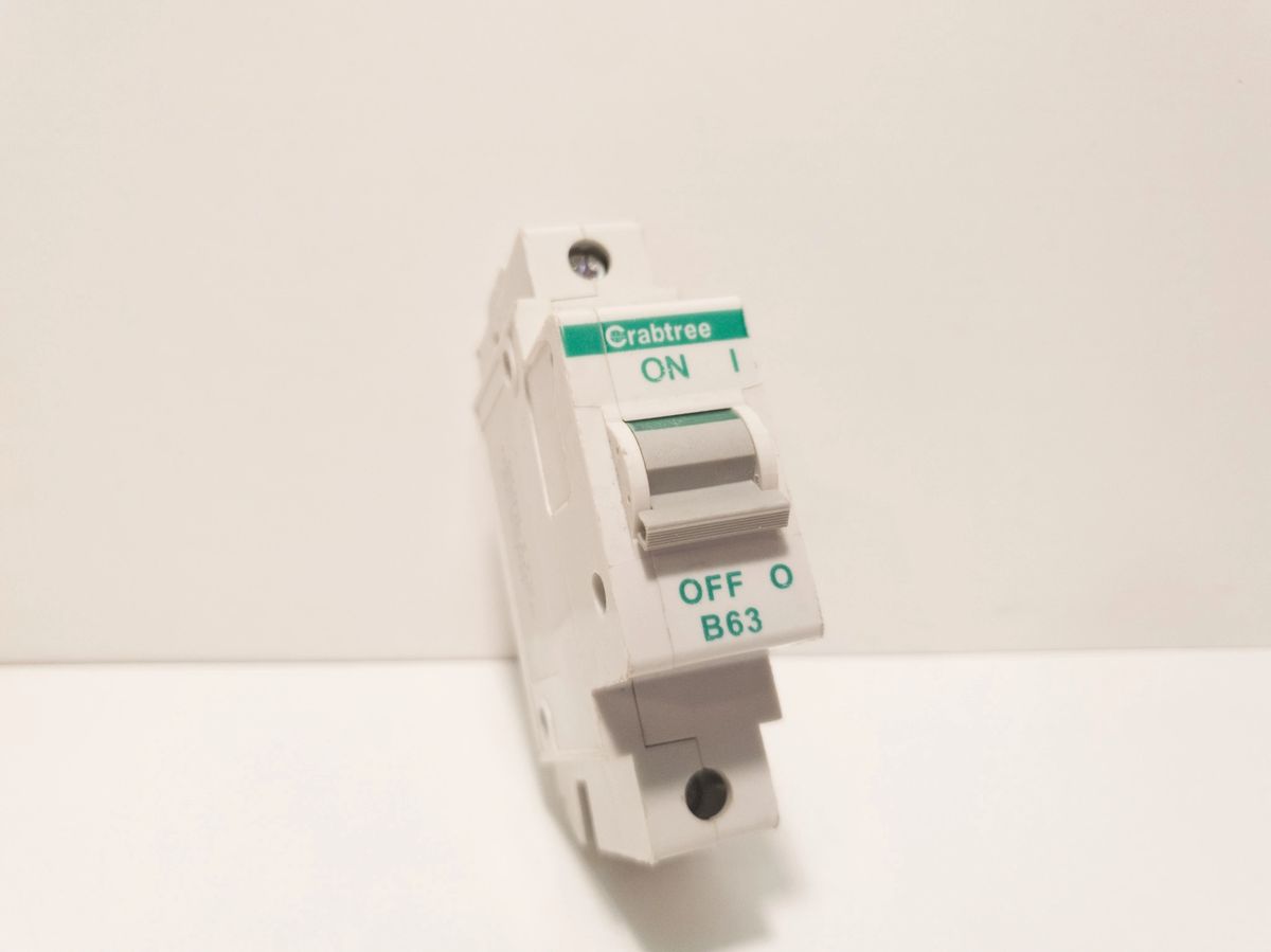 Crabtree Polestar 63a type B, sp mcb, circuit breaker, 60B/63 16KA