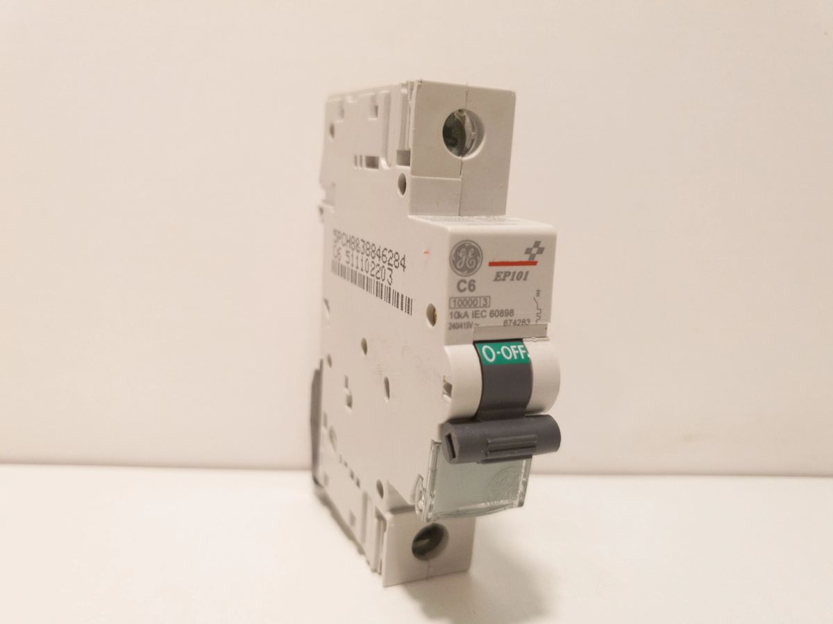 GE General Electric EP101C06, 6A sp type C, mcb, Modular Plus, 674283 ...