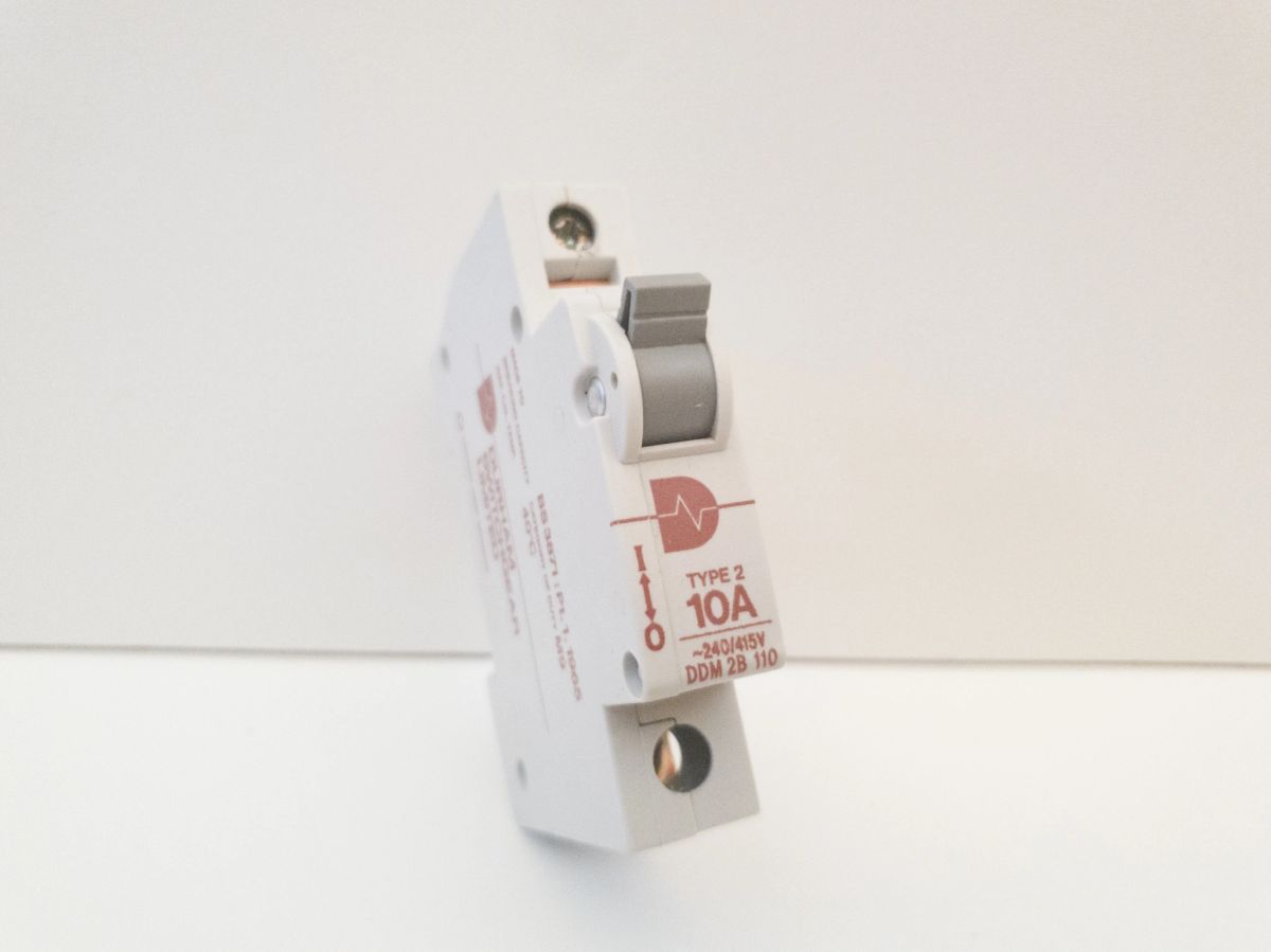 Durham Switchgear Limited 10A SP type 2, MCB, circuit breaker, DDM2B110 ...