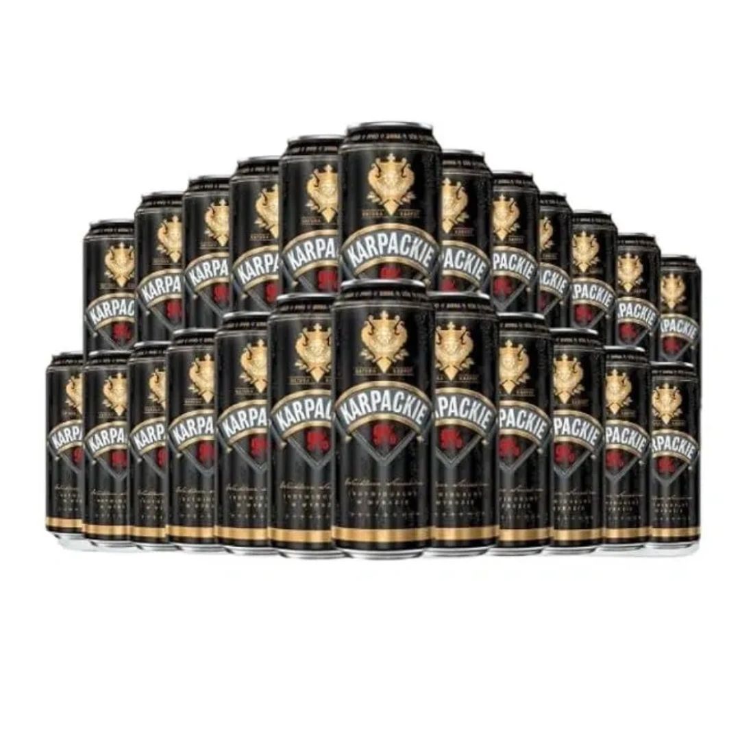 Karpackie Beer Cans I 500ML I alcoholic Volume 9.0% I Pack of 24 I ...