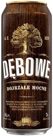 Debowe Mocne Polish Lager Beer 500ml Can I 7.0% ABV