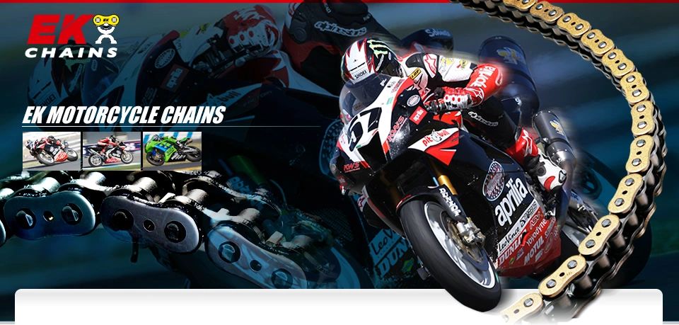 EK SRX2 Chains (Rated up to 650cc bikes) (Natural and Gold available)