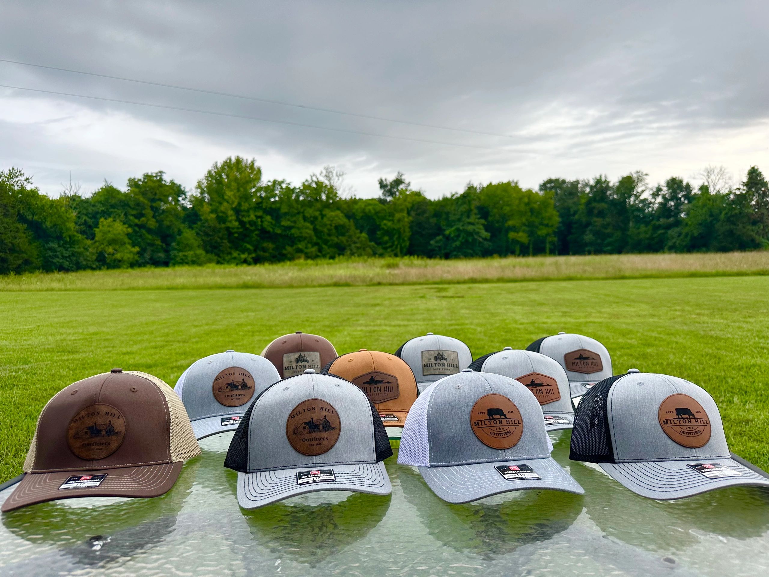 Shop Custom Leather Patch Hats - Milton Hill Outfitters