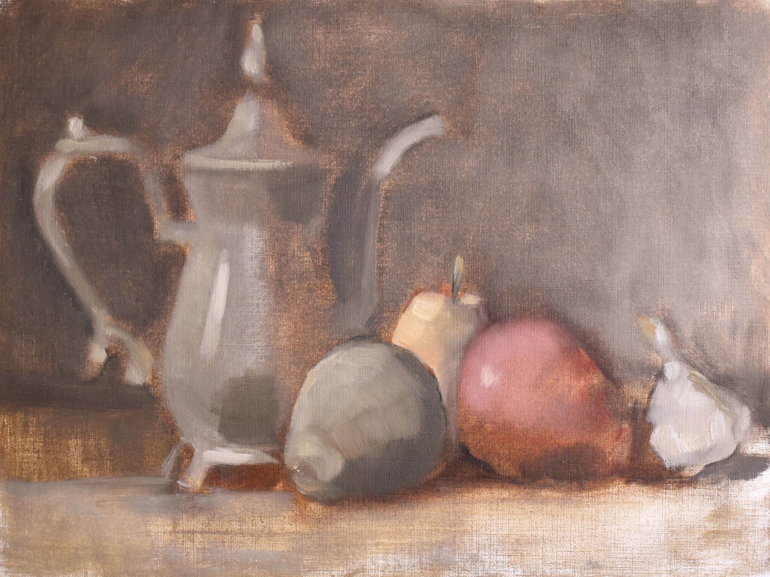 Intro to Oil Painting Beginning Still Life Class, Orange County