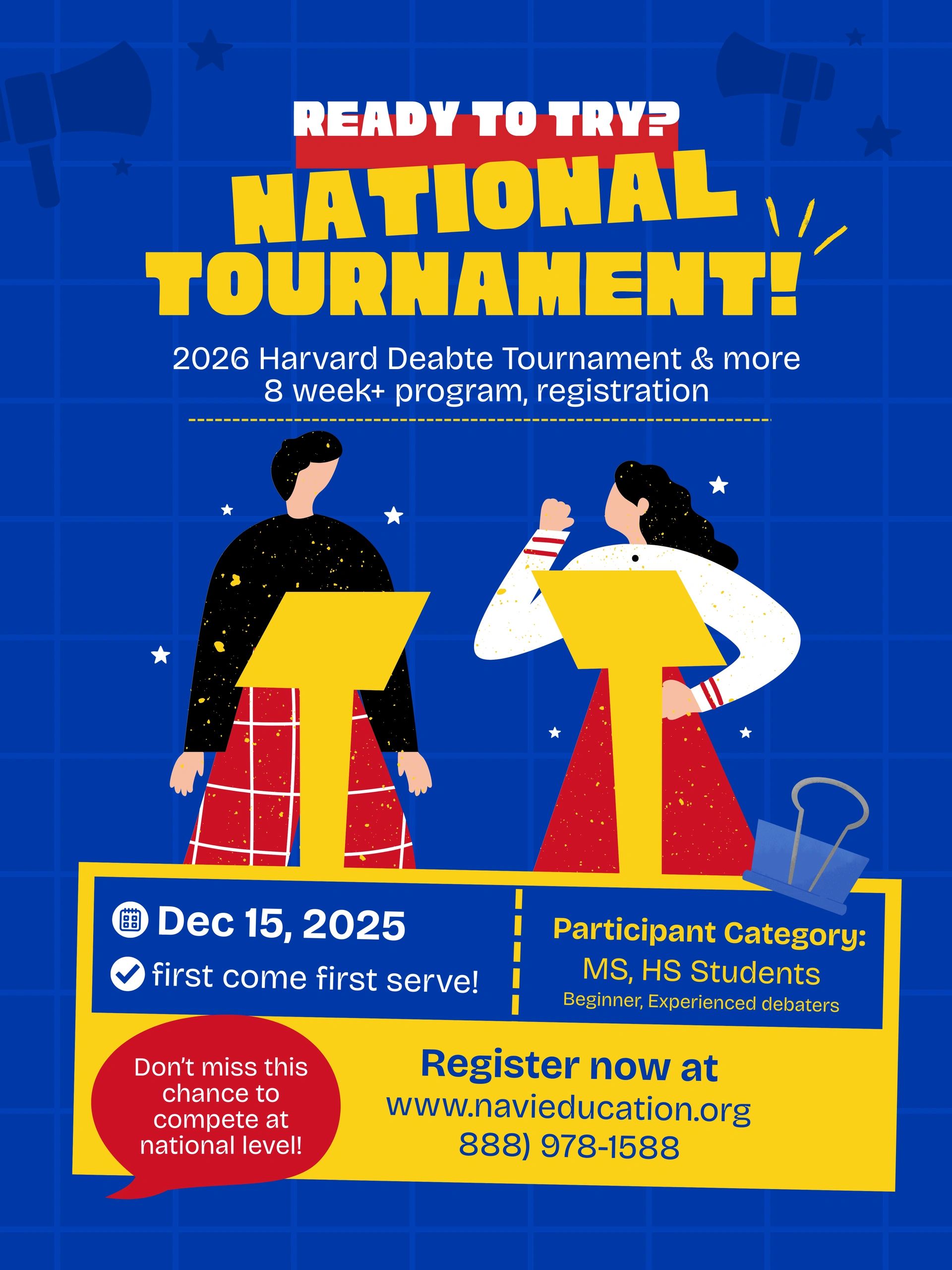 Experience the Harvard National Debate Tournament