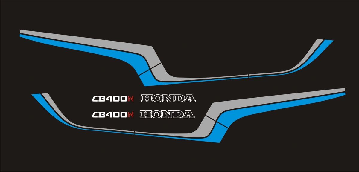 Honda CB 400 N Replacement decals.