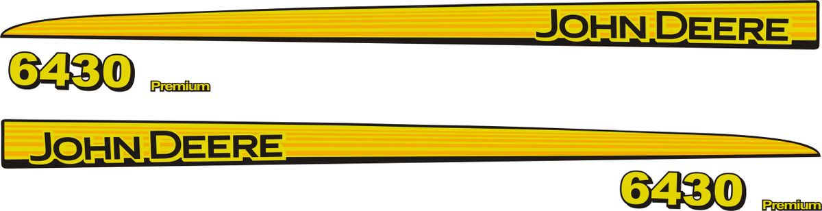 John Deere 6430 Replacement decals.
