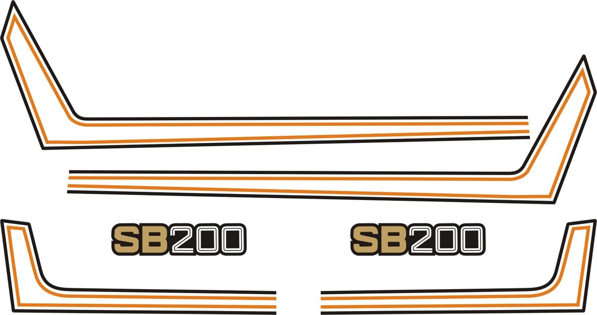 Suzuki SB200 1980 replacement decals