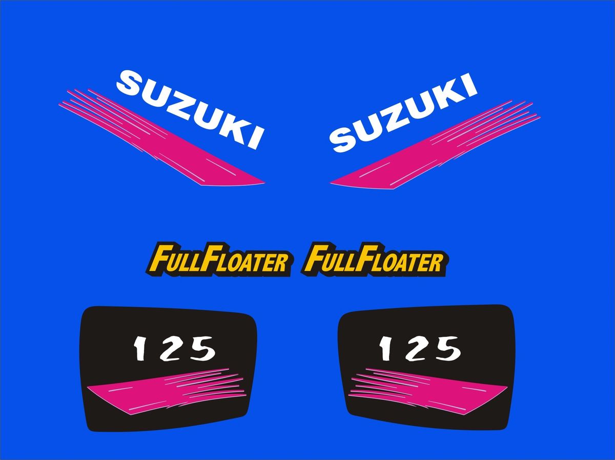 Suzuki TS 125 ERZ Decal Set.
