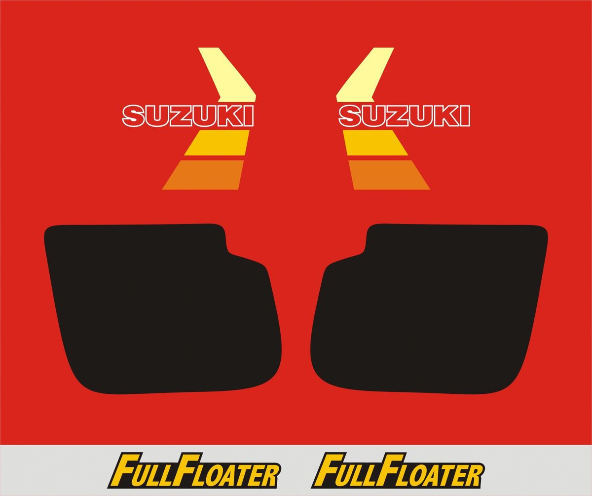 Suzuki TS125 X 1984 Red Bike Decal Kit