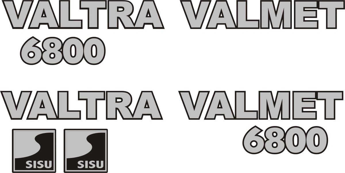 Valmet Valtra 6800 Decal Set.