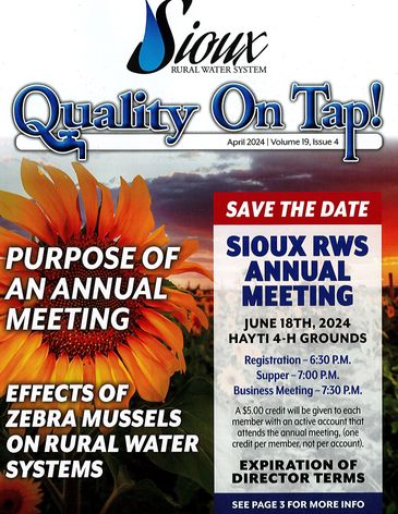 Water for Rural Areas Water - Sioux Rural Water System