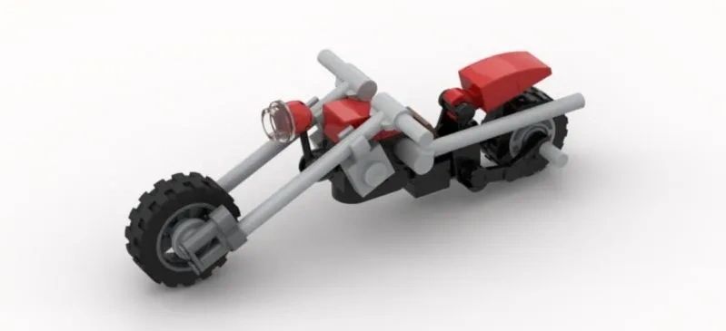 Red Chopper Lego Bike Instructions