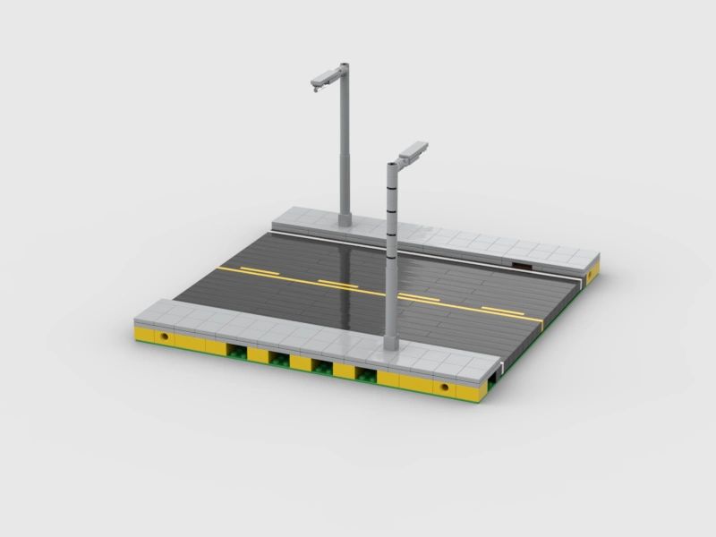 Lego 8 brick wide straight mils road plate instructions