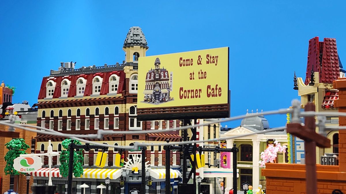 Custom Printed Corner Cafe Billboard Sign