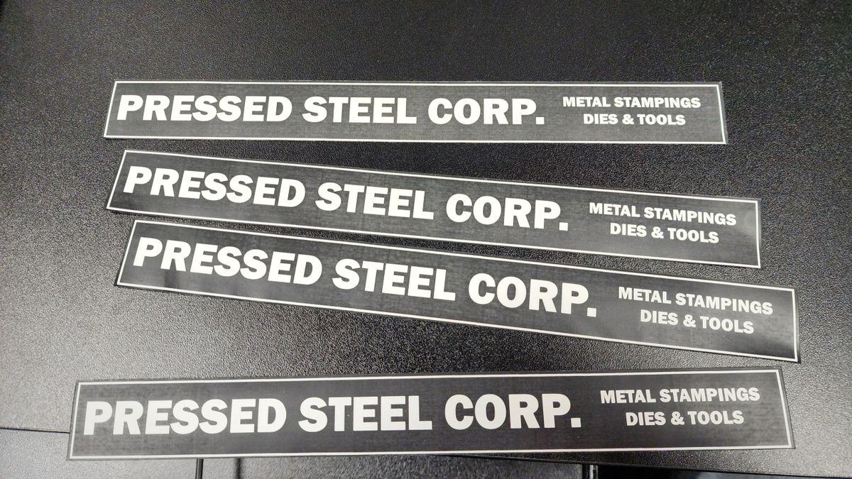 Custom Pressed Steel Corp. Sticker