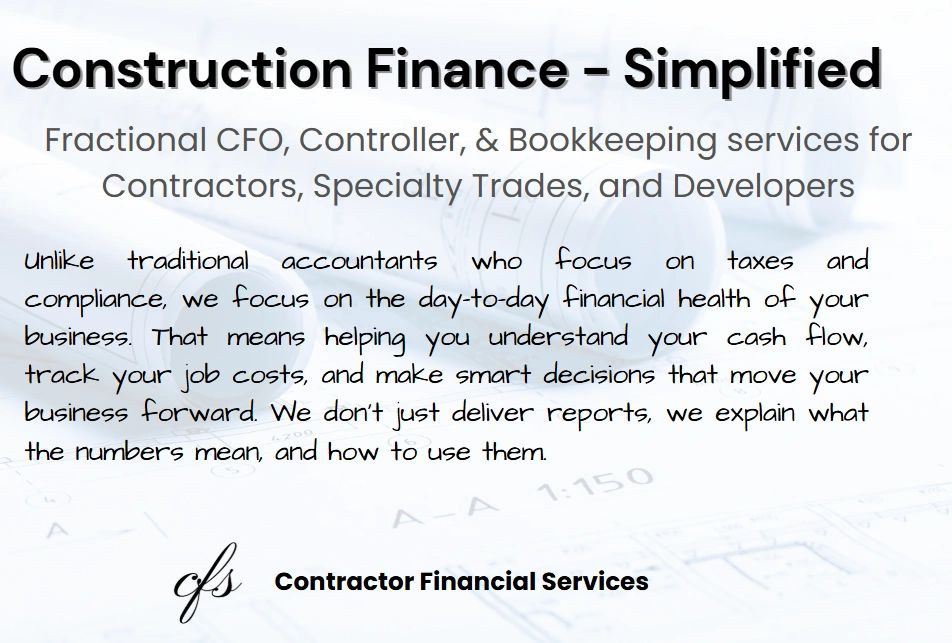 Contractor Financial Services - Specialty Trade, Construction Finance ...