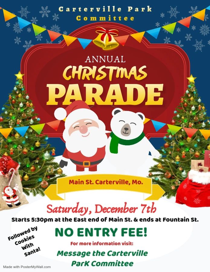 Join us for our Annual Christmas Parade on December 7th!