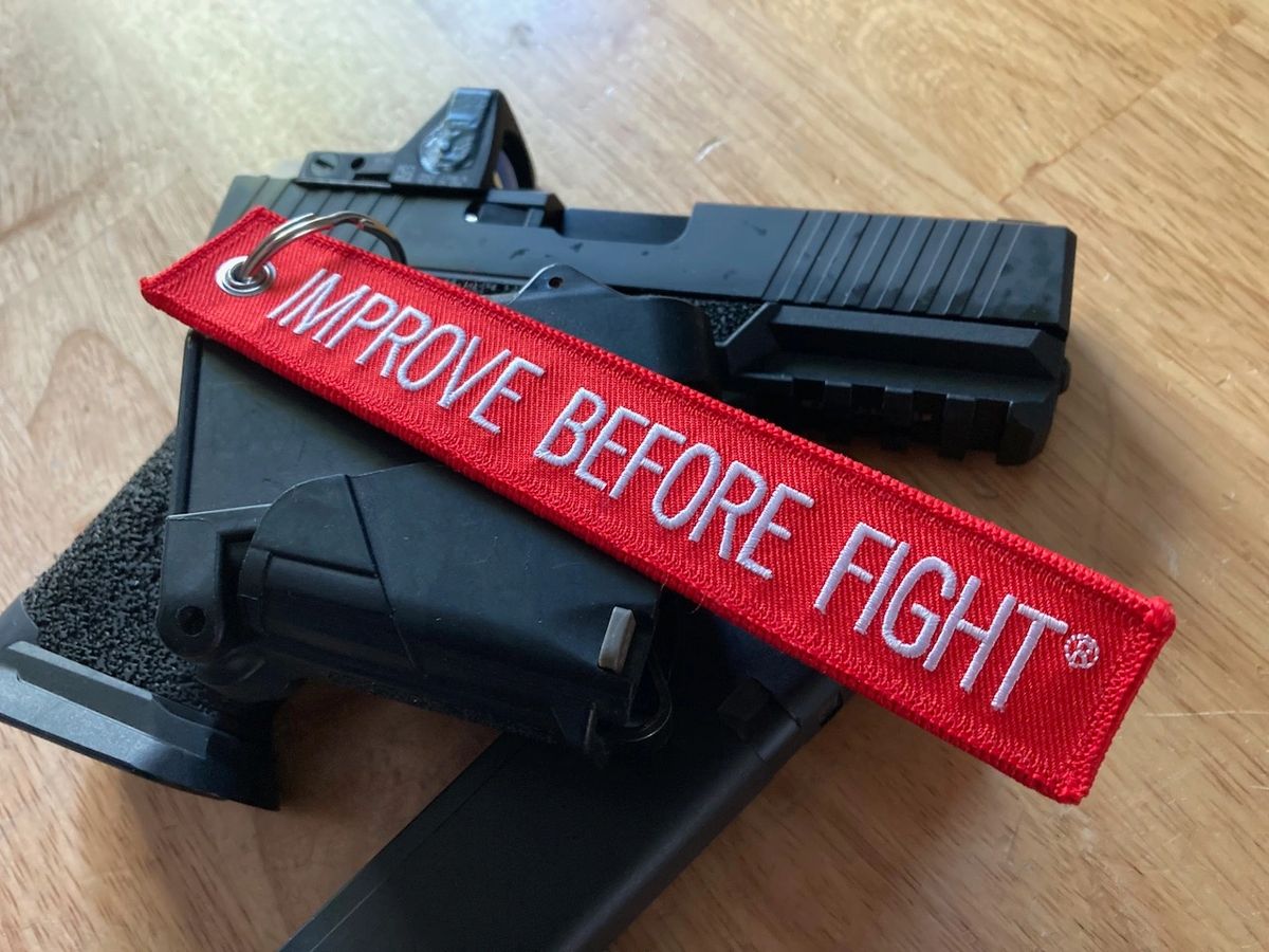 Aviation Pull Tags: IMPROVE BEFORE FIGHT