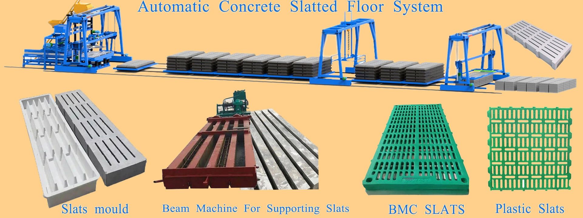 Bmc Slat Floor for Pigs/Goats - Concrete Slats Floor Plastic Mould|Slat ...