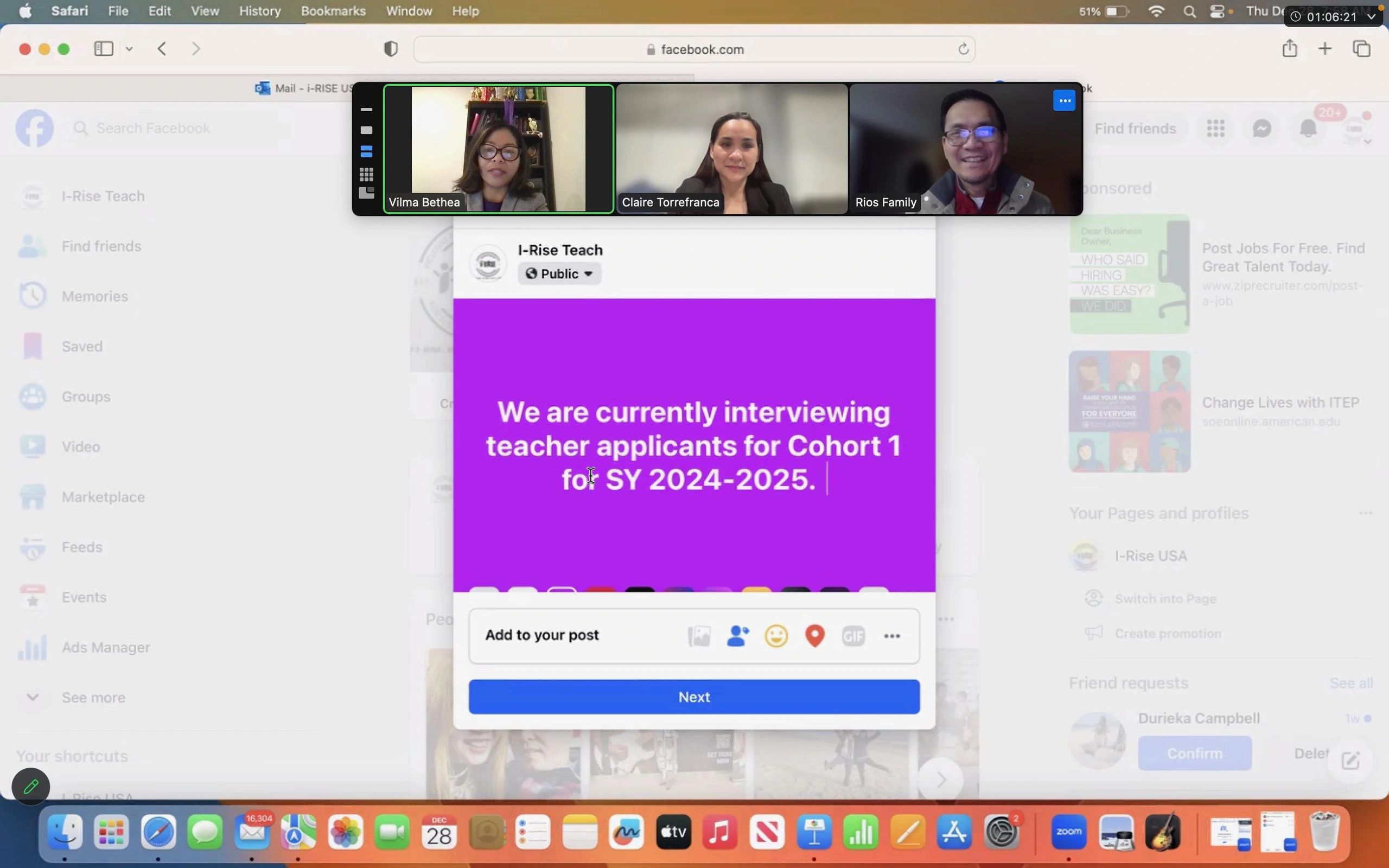 Initial Interview Ongoing