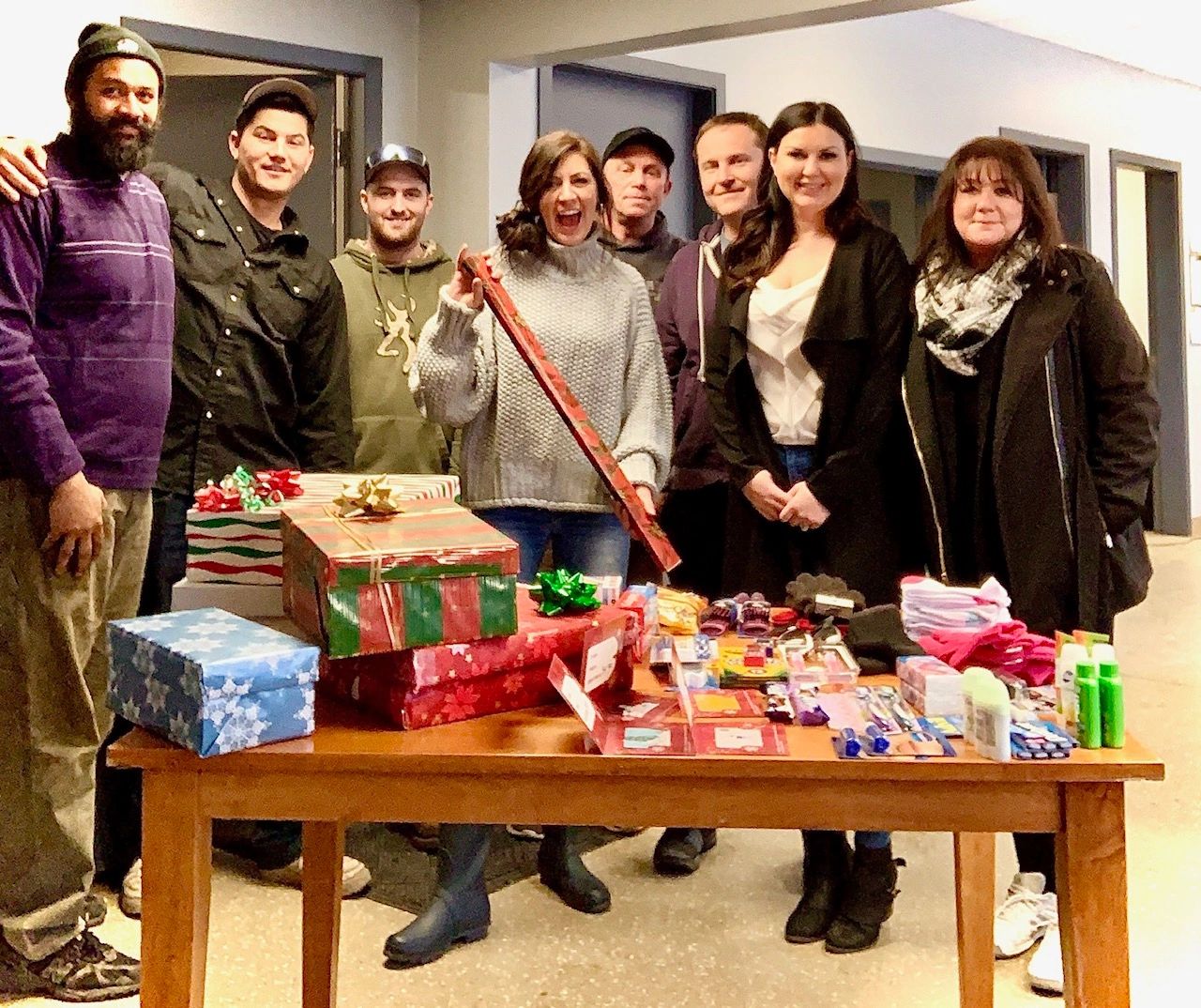 Shoebox for homeless woman