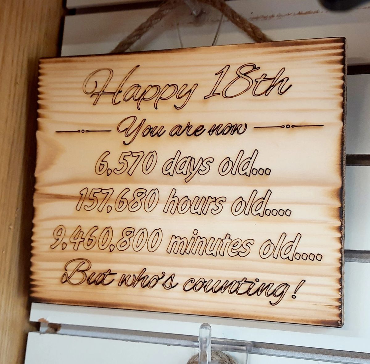 Novelty Happy Birthday Plaques (170mm x 140mm)