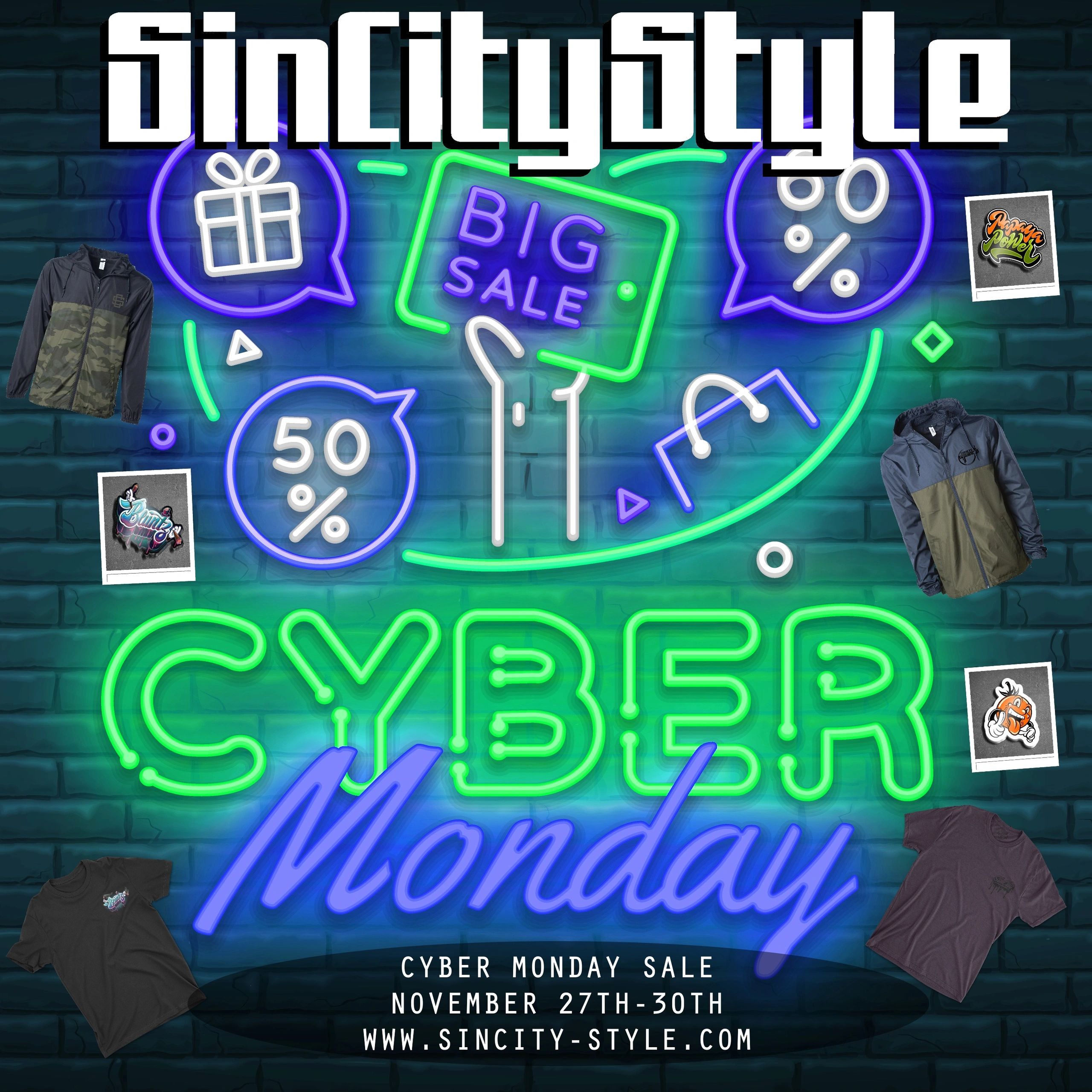 Cyber Monday / Holiday Sale at www.sincity-style.com