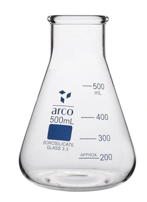 Conical flask wide neck 100ml (pk6)