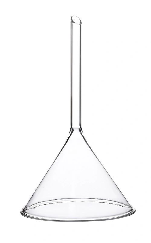 Glass funnel, long stem 150mm