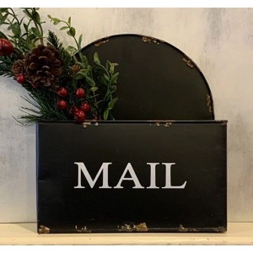 Black Distressed Mailbox Hanger
