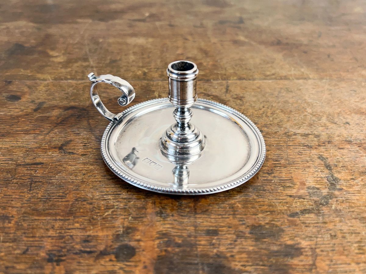 Rare 19th Century Victorian Sterling Silver Small Taperstick ...