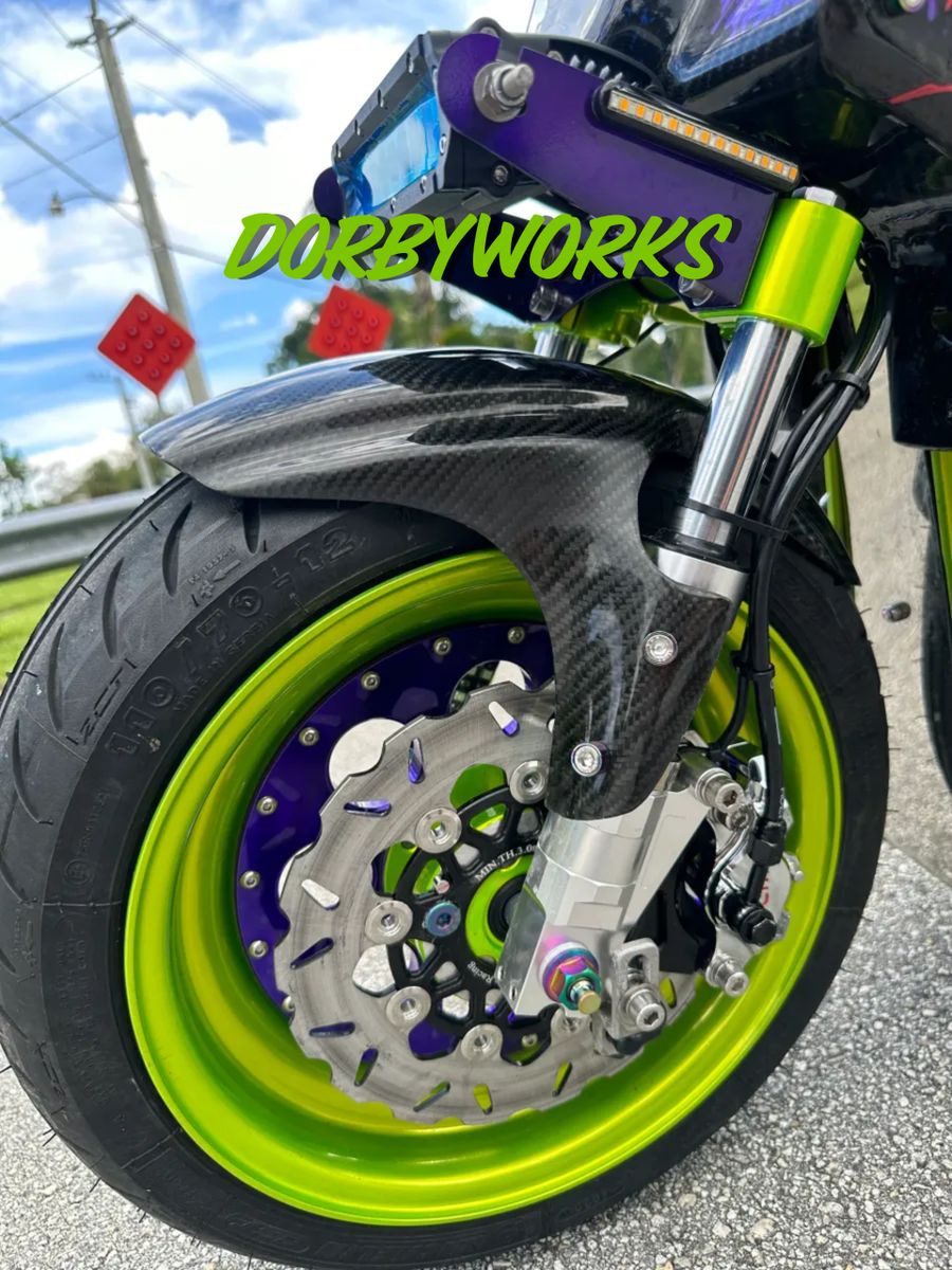 Carbon fiber front fender custom