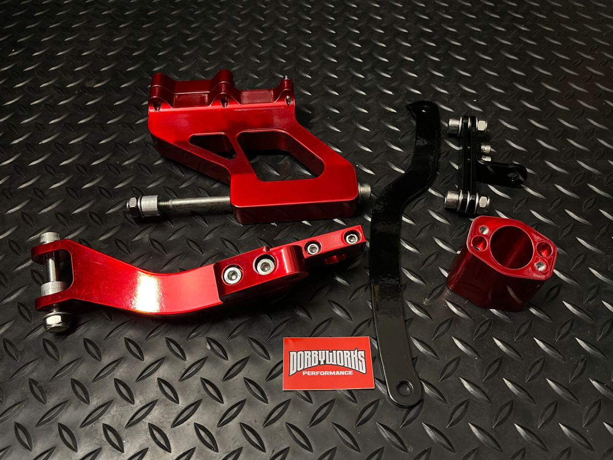 HONDA RUCKUS Billet engine mount kit FOR GY6 ENGINE 150cc - 232cc CANDY RED