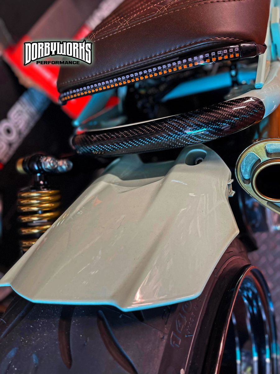 Honda Ruckus Carbon fiber rear frame cover cap