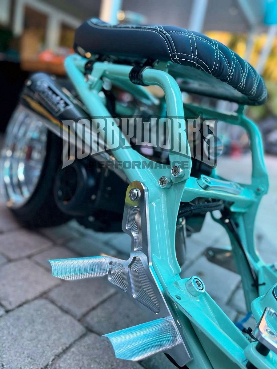 Rear Set CNC Billet Aluminum Solid( Pair )- Honda Ruckus